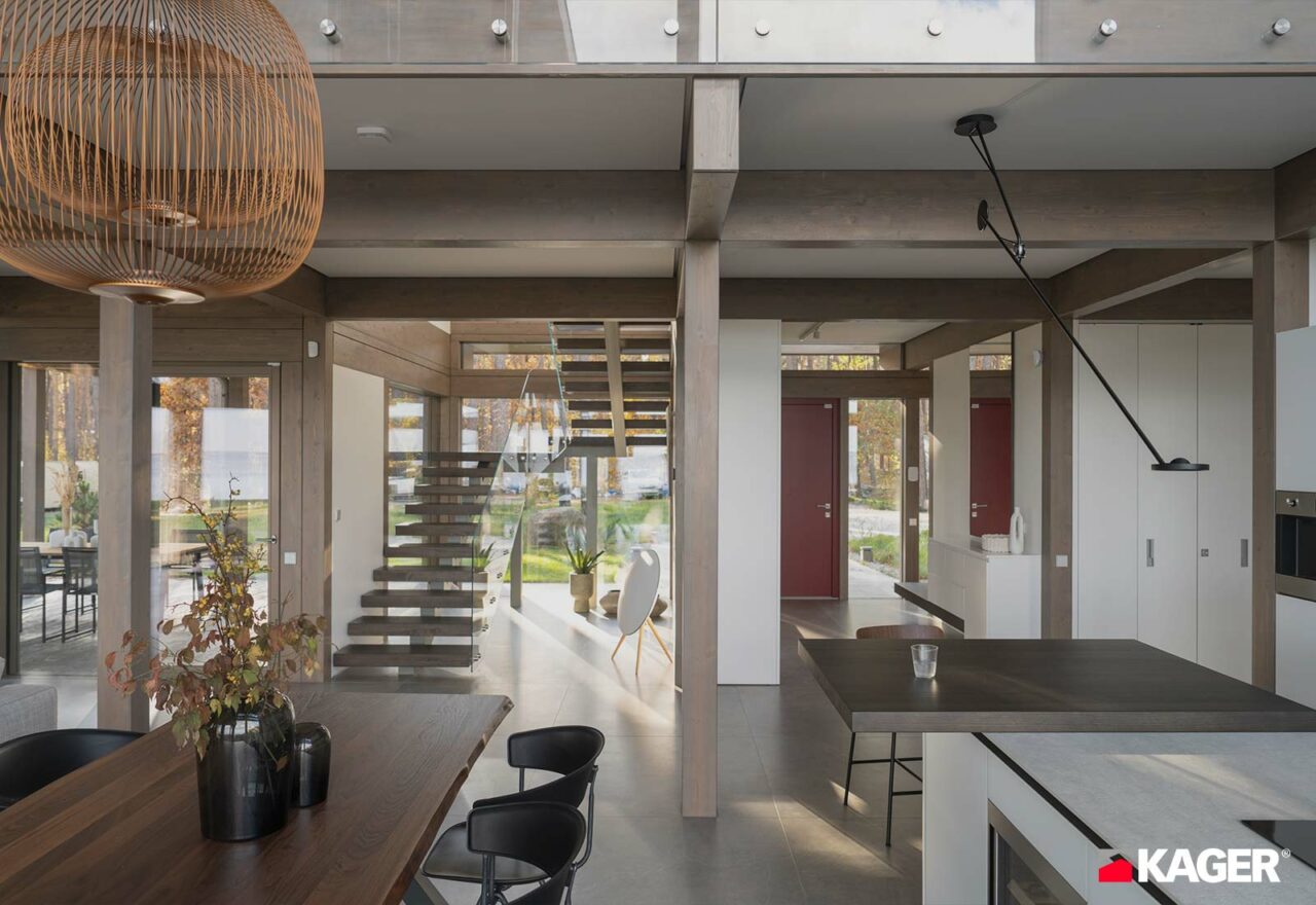 Villa Vita Nova Ucraina: villa in legno e vetro | Kager Italia